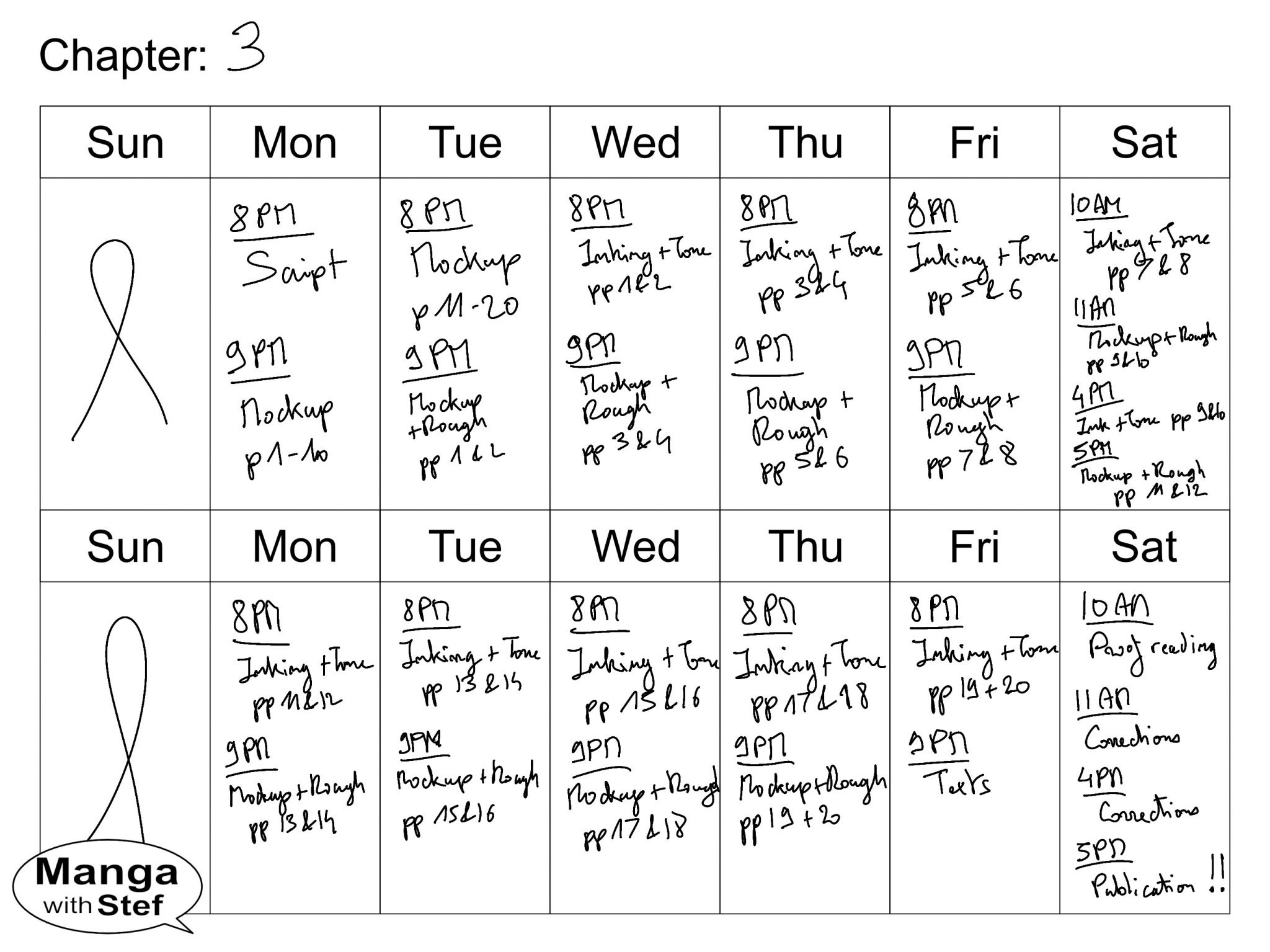 Manage Your Manga Realization Planning - Manga with Stef