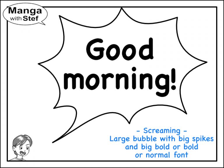 Text Bubbles And Their Variations - Manga with Stef