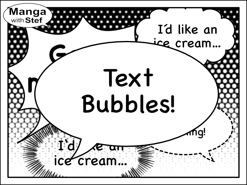 Text Bubbles And Their Variations - Manga with Stef