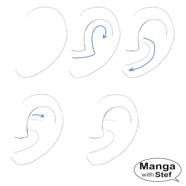 How to Draw Ears for Your Manga Characters - Manga with Stef